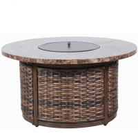China Garden 42'' Round Granite Propane Gas Fire Pit Burner For All - Season for sale