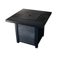 China 28 Inch 50,000 BTU Square Propane Gas Fire Pit Table Garden Backyard Deck Patio for sale