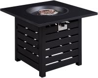 China 32 Inch Square 50000 BTU Gas Square Fire Pit Self-Ignition Propane Gas Brazier for sale