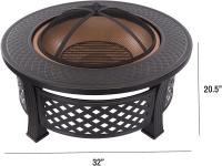 China Wood Burning Barrel Modern Wood Burning Fire Pit With Spark Screen Wood Pole for sale