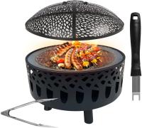 China 23 Inch Brazier Wood Burning Brazier Charcoal BBQ Pit For Outdoor Patio Backyard for sale