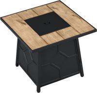 China Self-Ignition Outdoor Propane Square Fire Pit Table For Patio Balcony Garden for sale