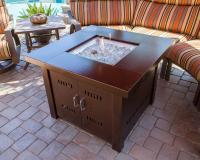 China Bronze Finish 50000 BTU Propane Gas Firepit Yard Heater GS-F-PC Propane for sale