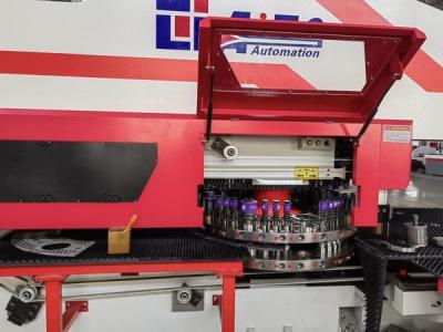China Servo Motor CNC Turret Punch Press 200HPM Industrial Punching Machine for sale