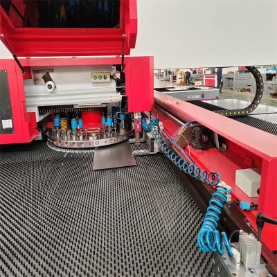 China 2023 CNC Turret Punching Machine 300KN 1250mm×2500mm Workpiece Turret Cnc Machine for sale