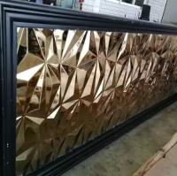 China 201 304 Water Wave Stainless Steel Sheet 4x8 Mirror Polished For Interior Wall Panel for sale