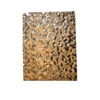 China 0.25mm Stamped Water Wave Stainless Steel Panel 316L Ripple Sheet For Ceiling for sale
