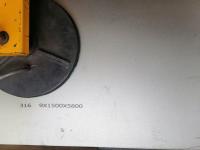 China 2B Mill Finish Brushed Stainless Steel Sheet SS316 316L 6mm ASTM A240 for sale
