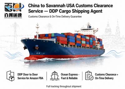 China China To Savannah USA Customs Clearance Service DDP Cargo Shipping Agent for sale