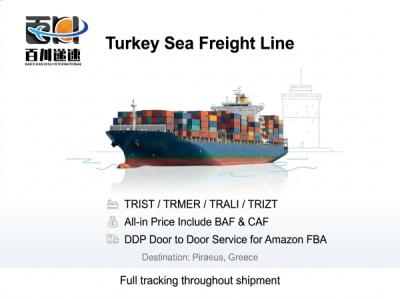 China Turkey Sea Freight Line TRIST / TRMER / TRALI / TRIZT All-in Price Include BAF / CAF for sale