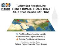 China Turkey Sea Freight Line TRIST / TRMER / TRALI / TRIZT All-in Price Include BAF / CAF for sale