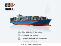 China China to Turkey TRGEM Gemlik Sea Freight LCL Service with All-in BAF / CAF Included for sale
