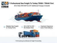 China Professional Sea Freight To Turkey TRISK / TRHAY Port All-in Rate With BAF / CAF Additional Charges Included for sale