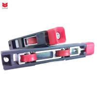 China Zinc Alloy Sliding Door And Window Guide Rollers For CLJ Aluminium BLACK GRAY BROWN for sale