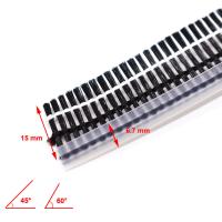 China Multi Angle Tilt Screen Wool Pile Brush Seal for Durable Aluminum Doors and Windows Weather Stripping for sale