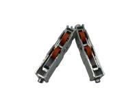 China Long Lasting CLJ Zinc Alloy Custom Door Window Roller Pulley Wheel Customizable for sale