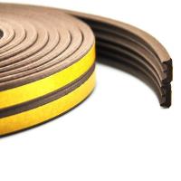 China Customized D Shape Self Adhesive Rubber Seal Door Window Weather Strip for Apartment Soundproofing for sale