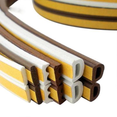China Doors And Windows Self Adhesive EPDM Sponge Rubber Sealing Strip in Colors with Pile Height of 3-25mm and Width of 3-50mm for sale