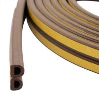 China Doors And Windows Self Adhesive EPDM Sponge Rubber Sealing Strip in Colors with Pile Height of 3-25mm and Width of 3-50mm for sale