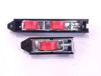 China BLACK Sliding Patio Door Rollers V Groove Aluminum Sliding Window Roller for sale