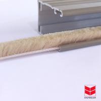 China CLJ Aluminum Alloy Door Frame Side Weather Stripping Brush for Apartment Pile Height 3-25mm Width 3-50mm for sale