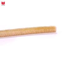 China CLJ Aluminum Alloy Door Frame Side Weather Stripping Brush for Apartment Pile Height 3-25mm Width 3-50mm for sale