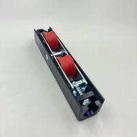 China BLACK Sliding Patio Door Rollers V Groove Aluminum Sliding Window Roller for sale