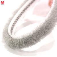 China Soft Wool Knitting Fluffy Wool Door Seam Window Seam Sealing Strip in BLACK/GRAY/BROWN/WHITHE/OTHER Colors for sale
