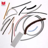 China Apartment CLJ Hair Brush Weather Stripping For Window Under Door Jamb Outdoor Automotive Seal Strip BLACK for sale