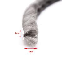 China PP Fin Aluminium Windows and Doors Weather Strip Brush Seal for Apartment Pile Height 3-25mm /width 3-50mm for sale
