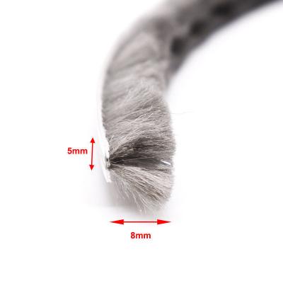 China PP Fin Aluminium Windows and Doors Weather Strip Brush Seal for Apartment Pile Height 3-25mm /width 3-50mm for sale