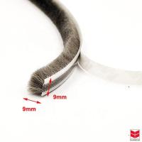 China Apartment Mohair Weather Strip Brush Strip Customizable Colors Lightweight for sale