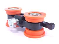 China Custom And Silent Sliding Door Rollers Furniture Fittings High Strength for sale