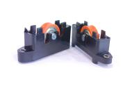 China Custom And Silent Sliding Door Rollers Furniture Fittings High Strength for sale