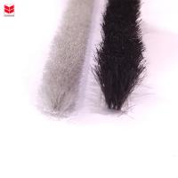 China CLJ Wool Pile Sealing Non-Silicone Weather Strip Puffy Fur For Auminium Door And Windows for sale