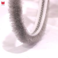 China CLJ Wool Pile Sealing Non-Silicone Weather Strip Puffy Fur For Auminium Door And Windows for sale
