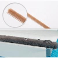 China Waterproof Silicone Wool Pile Weather Strips Sealing Strip for Doors and Windows Function for sale