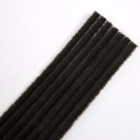 China 3P Silicone Wool Pile Weather Strips With Rubber for Aluminum Doors And Windows for sale