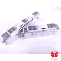 China Aluminium Door Accessories Sliding Door And Window Roller With Black Frame And Zinc Alloy for sale