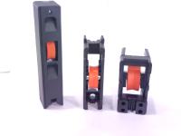 China Custom L Shape Aluminium Sliding Glass Door Bottom Roller Nylon Single Wheel For Commercial for sale