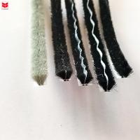 China 3-50mm Width Fin Wool Pile Window Woven Seal Strip Brush Pile Weather Strip with 3-25mm Pile Height and Modern Design for sale