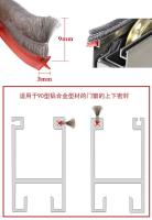 China BLACK/GRAY/BROWN/WHITHE/OTHER Aluminum Sliding Door Window Pile Weather Strip Window Brush Pile for Apartment Customized for sale