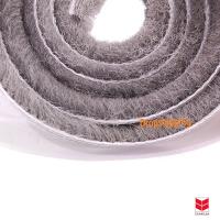 China BLACK/GRAY/BROWN/WHITE/OTHER Colors Door and Window Brush Seal Strip Wool Top Pile Weather Strip for Apartment for sale