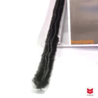 China 3-25mm Pile Height Weatherproof Strip Silicone Weather Strip Brush for Aluminium Door Window Groove for sale