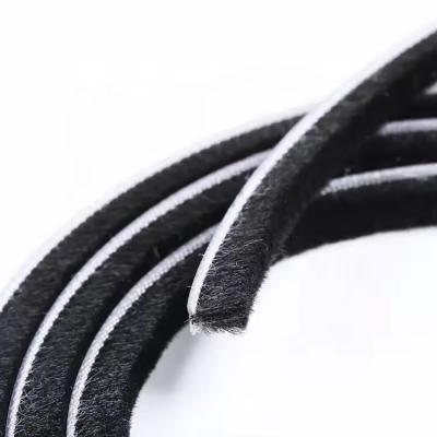 China Apposite Windows and Doors Poly Pile Threshold Sealing Strip Brush Weatherstrip for Apartment Weather Stripping Seal Groov for sale