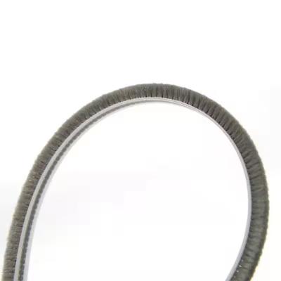 China Aluminum Bristled Sealing Strip for Window Accessories in BLACK/GRAY/BROWN/WHITHE/OTHER Pile Height 3-25mm Width 3-50mm for sale