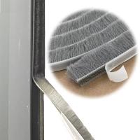 China Modern Design Style Sliding Door Slot Wool Aluminum Alloy Strip Brush Weather Stripping in BLACK/GRAY/BROWN/WHITHE/OTHER for sale