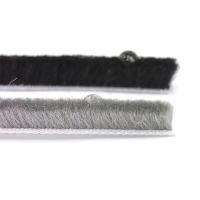 China 100%PP Material and Black Grey Colors Wool Pile Weather Strip for Protection Against Weather Elements for sale