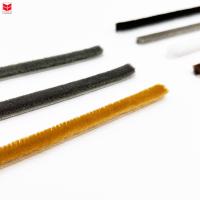 China Silicone Pile Weather Strip for Aluminium Windows and Doors 3-25mm Pile Height / 3-50mm Width BLACK/GRAY/BROWN/WHITHE/OTHE for sale