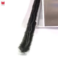 China 7*8 3p2l Wool Pile Weather Strip With Plastic Fin For Door And Window Seal BLACK/GRAY/BROWN/WHITHE/OTHER Durable 100%PP for sale
